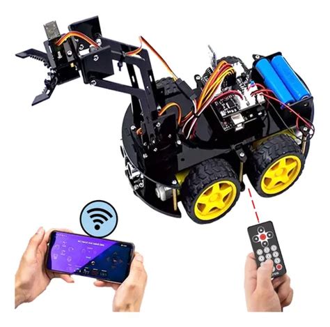 robot carro brazo programabl kit arduino tutorial codigo app envío gratis