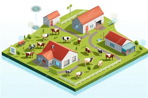 Premium Photo Isometric Smart Farming Flowchart