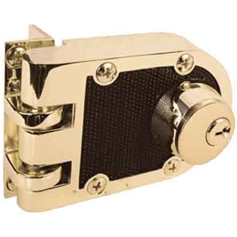 Double Cylinder Deadlock Jimmy Proof Brass And Black