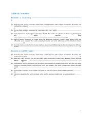 Data Mining Project Docx Table Of Contents Problem Clustering Read The Data Do The