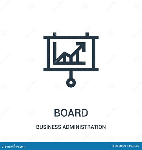 Board Icon Vector From Business Administration Collection Thin Line Board Outline Icon Vector