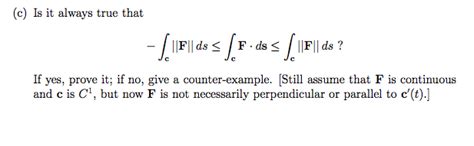 Solved Let F R Rn Be A Continuous Vector Field Let C R Chegg