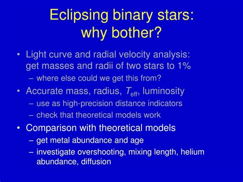 Ppt High Precision Photometry Of Eclipsing Binary Stars Powerpoint