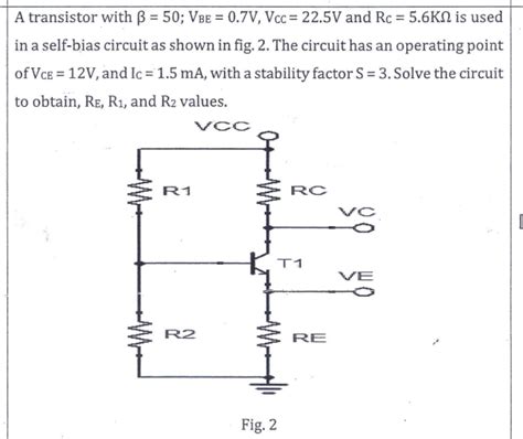 Get Answer A Transistor With ß 50 Vbe 0 7v Vcc 22 5v And Rcc 5 6ko Is Used Transtutors
