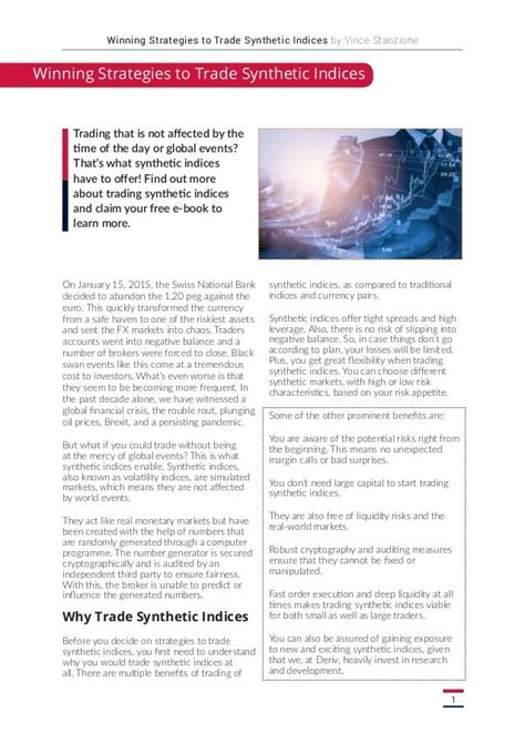 Winning Strategies To Trade Synthetic Indices