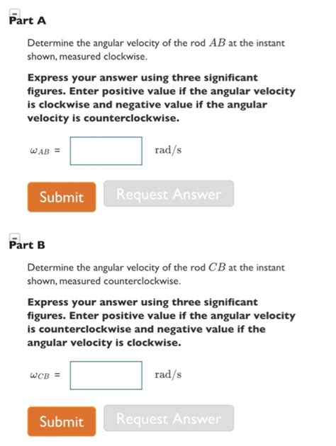 solved rod cd is rotating with an angular velocity wcd 5
