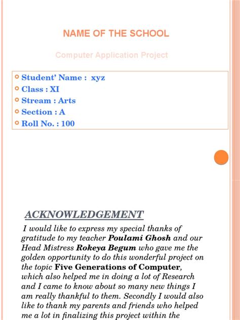 Name Of The School Computer Application Project Pdf Integrated Circuit Graphical User