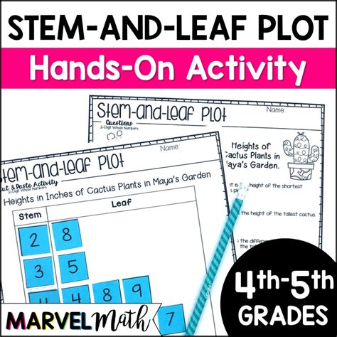 Stem And Leaf Plot Cut And Paste Activity Marvel Math