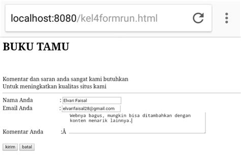 Web Programming Pembuatan Form
