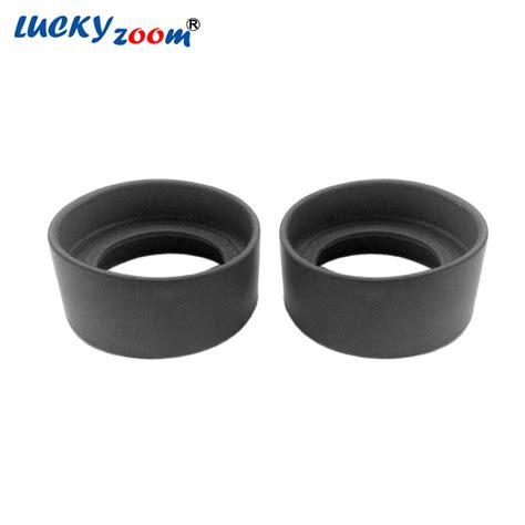 2pcs Black Stereo Microscope Rubber Eyepiece Cover Guards For Stereo Microscope Monocular