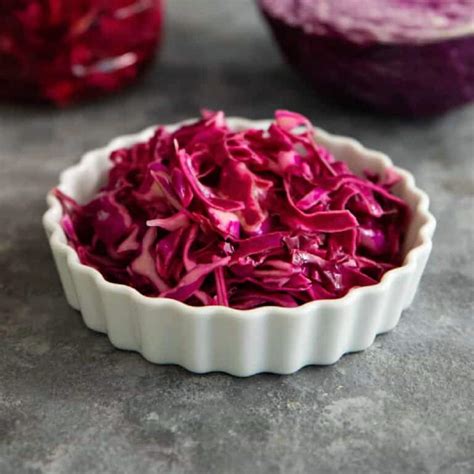 Quick Pickled Cabbage Recipe • Unicorns In The Kitchen