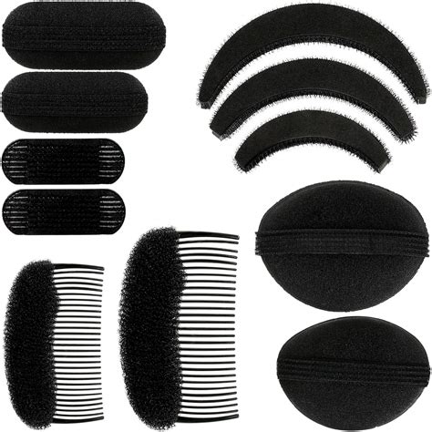 11 Pieces Hair Bump Sponge Volume Hair Bases Set Bump It Accessory For