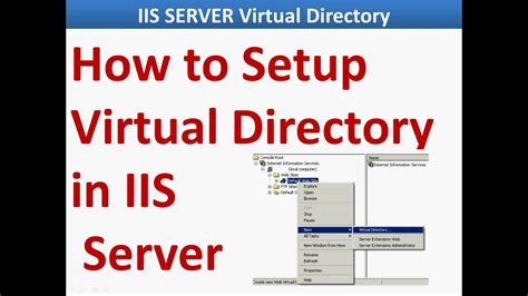 Virtual Directory On Iis Server How To Setup Virtual Directory In Iis