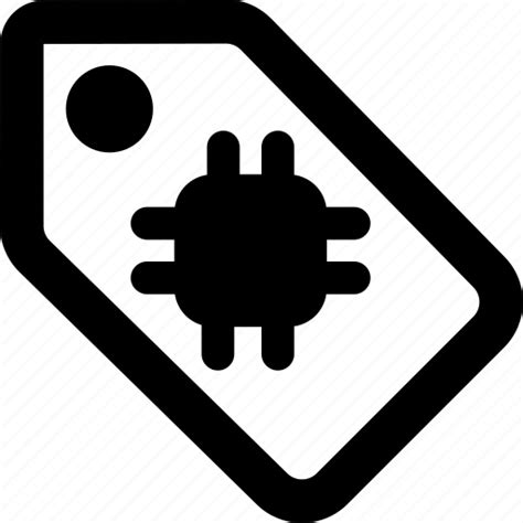 Processor Label Technology Tag Icon Download On Iconfinder