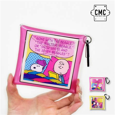 【楽天市場】スヌーピー クリアポーチ カラビナ 小物入れ クリアマルチケース Mサイズ シンプル ワイヤレスイヤホン 定期入れ パス コインケース 小銭 薬入れ レディース メンズ 女子 男子
