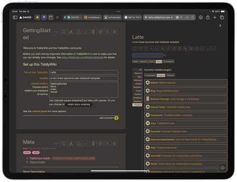 tiddlywiki template · github topics · github