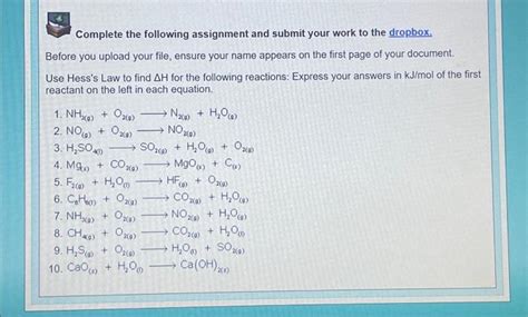 Solved Complete The Following Assignment And Submit Your