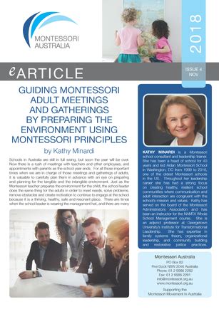 Issue Montessori Australia
