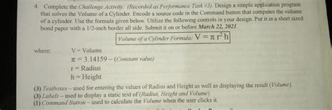 4 Complete The Challenge Activity Recorded As Performance Task 3