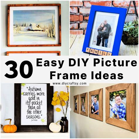 Create Picture Frames Diy