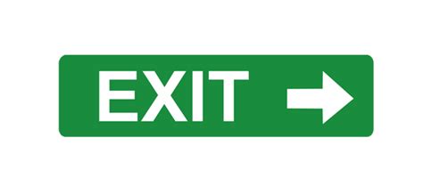 Slim Line Double Side White Legend LED Exit Sign Arrow