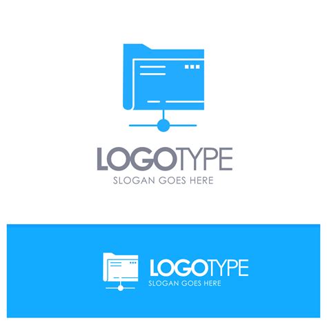 Folder Data Server Storage Blue Logo Vector 14028310 Vector Art At Vecteezy