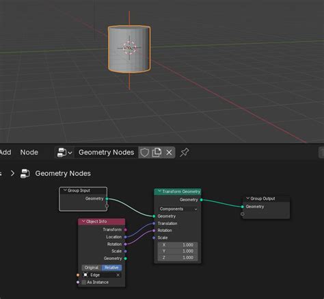 Help Using Edges To Rotate Mesh In Geometry Nodes Tutorials Tips And Tricks Blender Artists