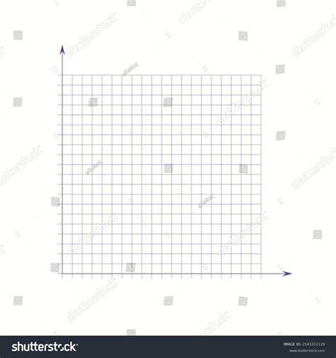 Grid Paper Mathematical Graph Cartesian Coordinate Stock Vector