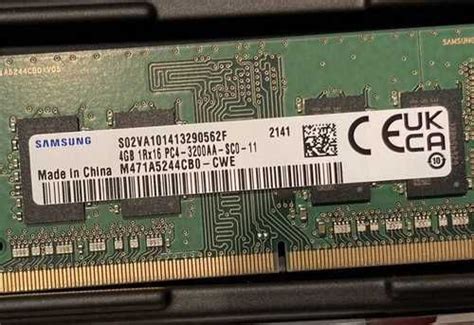 Оперативная память So Dimm Ddr4 3200 4gb 2 Samsung Festima Ru частные объявления