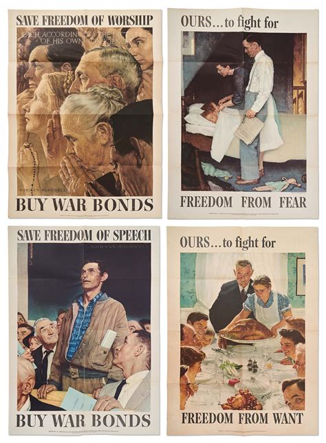 Four Freedoms Posters 4 Freedoms Of The World Tsxd