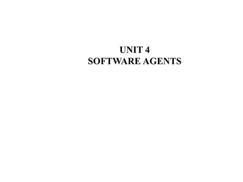 Architecture For Intelligent Agents Logic Based Architecture Logic Based Architecture Also Known