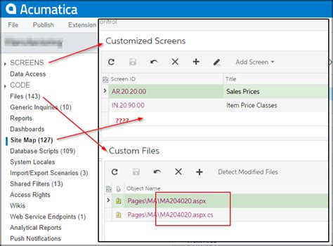 Acumatica Customised Screen Missing When Package Is Exported Stack Overflow