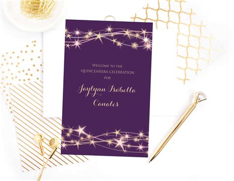 Sweet 16 Party Program Template