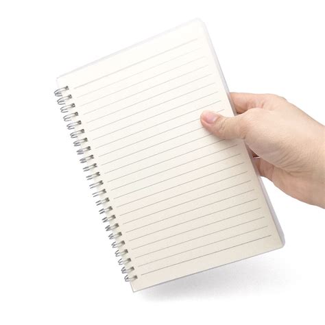 A5 Spiral Notebook Minimalist Style Lined Grid Blank 80 Sheets