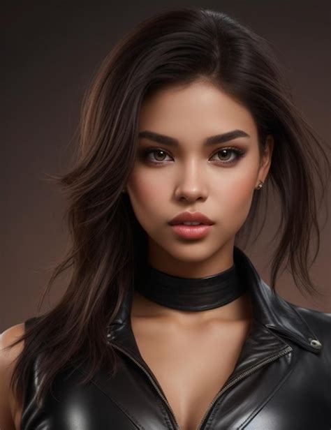 Hermosa Morena Modelo Foto Premium