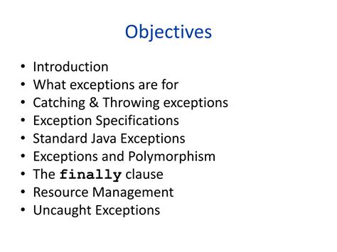 Exception Handling In Javappt Unit 2 Ppt
