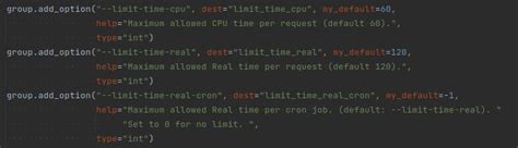 [10 ] impossibe to set cron timeout higher than limit time real · issue
