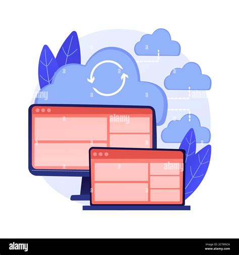 Cloud Connection Abstract Concept Vector Illustration Stock Vector Image And Art Alamy