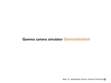 development of gamma camera simulator using arduino capston design