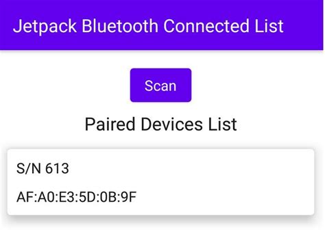 how to get bluetooth connected list in jetpack compose android