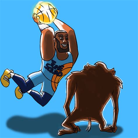 Drew Lebron Dunking On Taz R Multiversus