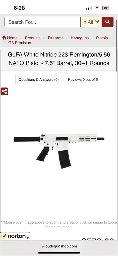 Ar Pistol With Buffer Tube No Stock Rmdguns