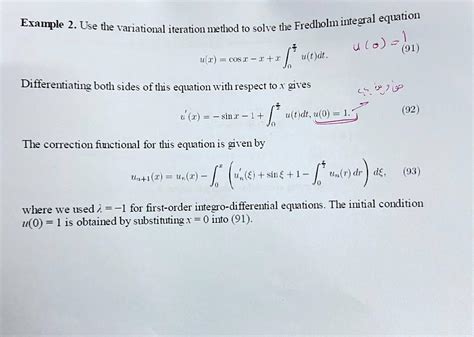 Solved Example 2 Use The Variational Iteration Method To