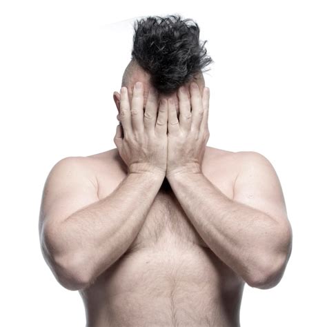 Premium Photo A Man With A Mohawk And Beard Isolated