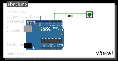 Push Button Arduino Wokwi Esp32 Stm32 Arduino Simulator