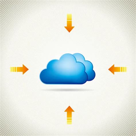 Cloud Computing Networking Design Concept Data Sharing Concept Design Stock Vector Image By