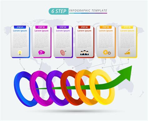 Premium Vector 6 Step Infographic Design