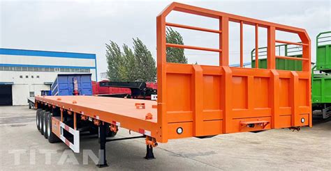 4 Axle Flat Deck Semi Trailer With Headboard Will Be Shipped To Mali