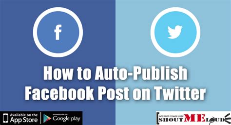 How To Auto Publish Facebook Post On Twitter Official