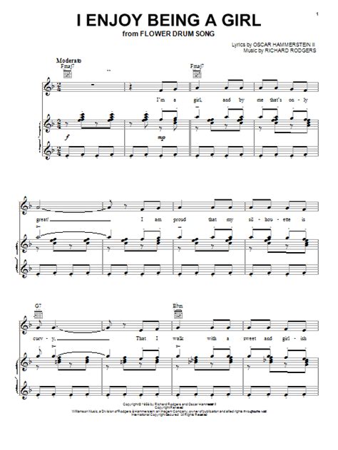 I Enjoy Being A Girl Sheet Music Direct